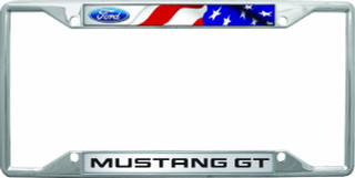 Ford Mustang GT American Flag License Frame | Auto Gear Direct
