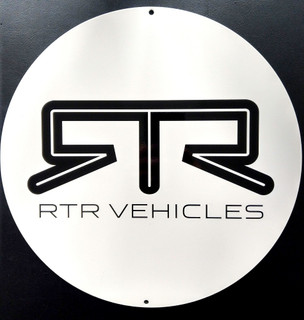 RTR Vehicles Round Emblem Metal Sign | Auto Gear Direct