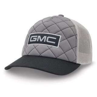 GMC Black and Gray Quilted Mesh Hat | Auto Gear Direct