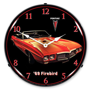 1969 Pontiac Firebird LED Backlit Clock | Auto Gear Direct