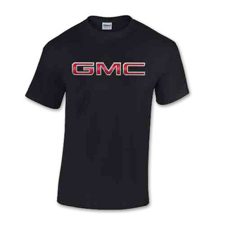 GMC Black Cotton T-Shirt - Front Print Only | Auto Gear Direct