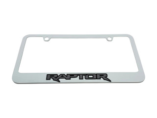 Ford Raptor White License Plate Frame | Auto Gear Direct