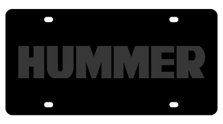 Hummer Carbon Stainless Steel License Plate | Auto Gear Direct