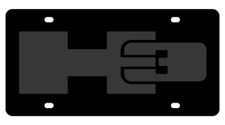 Hummer H3 Carbon Stainless Steel License Plate | Auto Gear Direct