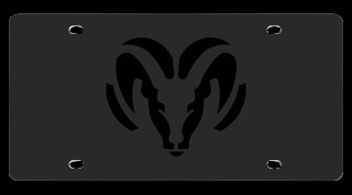 Dodge Ram Carbon Stainless Steel License Plate | Auto Gear Direct