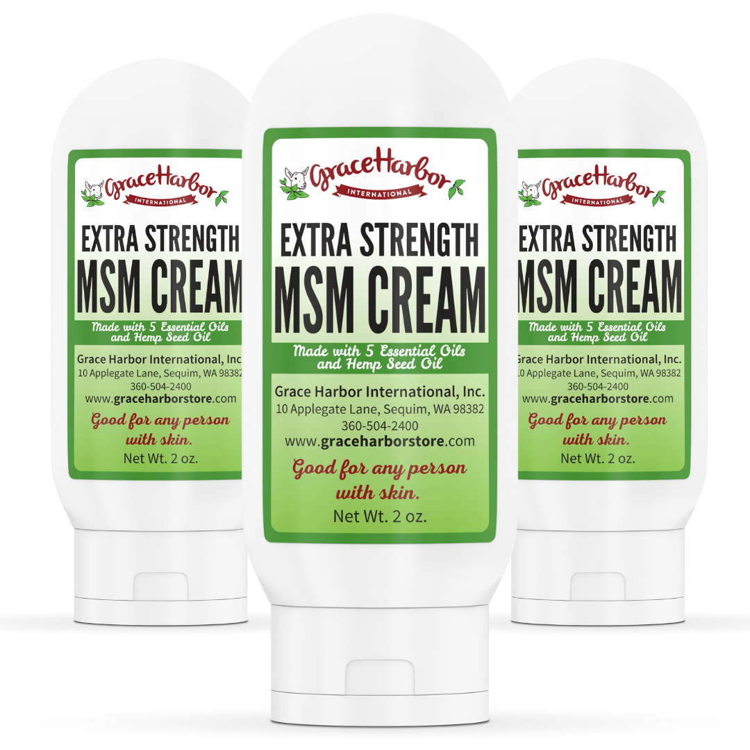 MSM Cream | Extra Strength, Original & Fragrance-Free Options – Grace ...