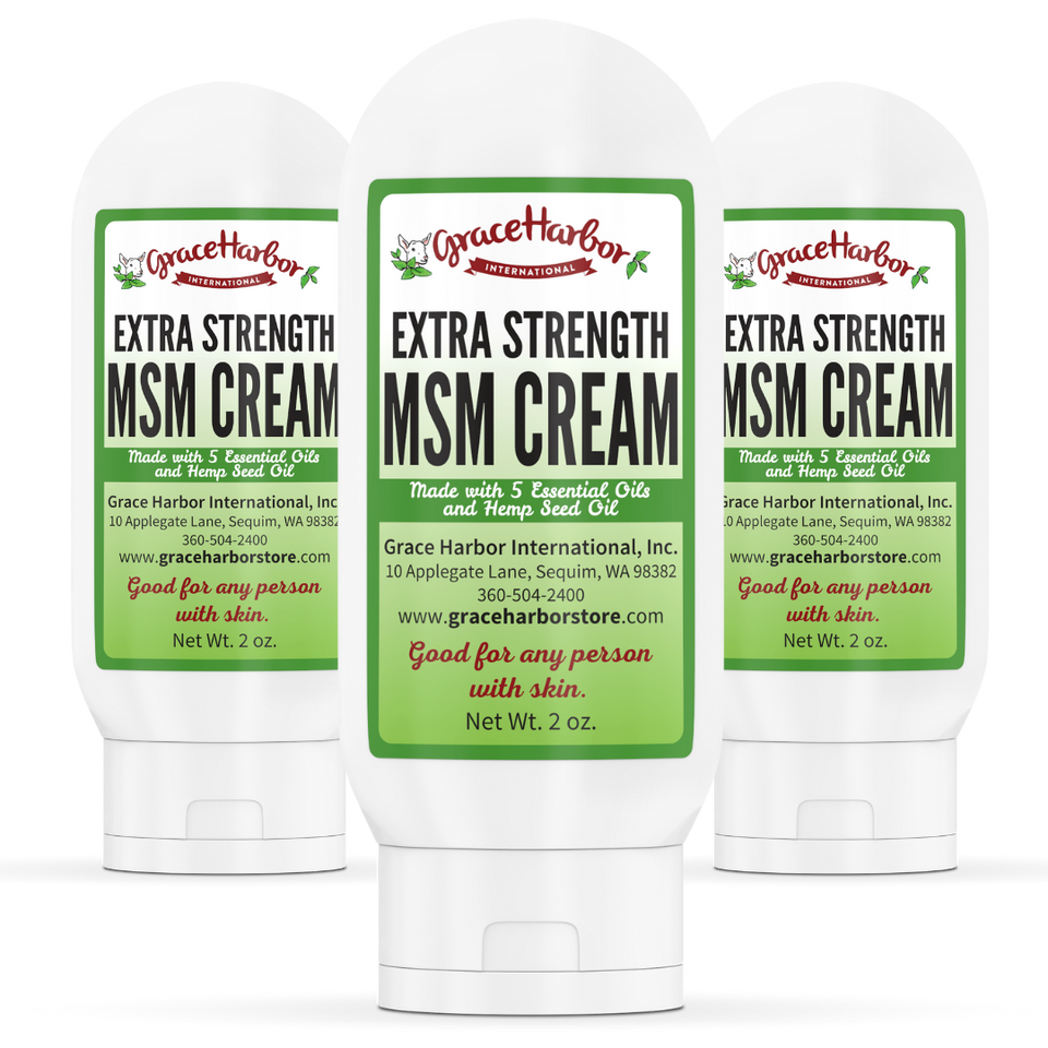 MSM Cream | Extra Strength, Original & Fragrance-Free Options – Grace ...