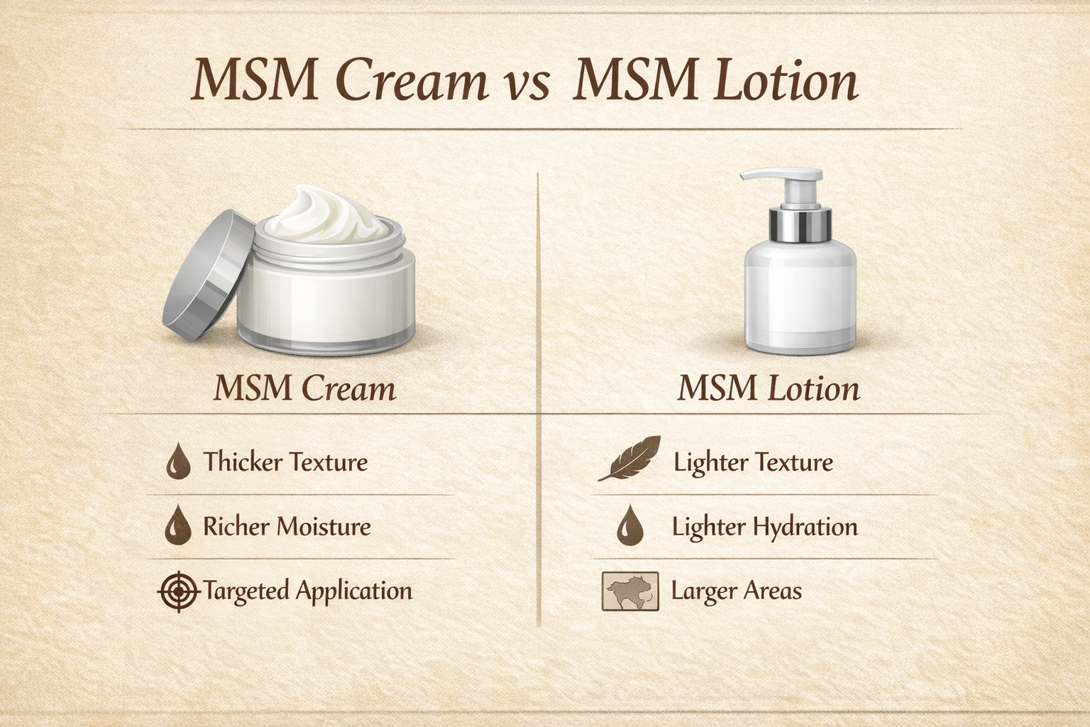 MSM Cream vs MSM Lotion: What’s the Difference? - Grace Harbor ...