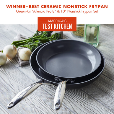 Valencia Pro Ceramic Nonstick 8 7 10" Fry Pana Set-Greenpan