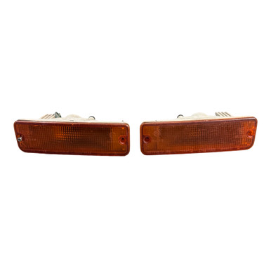 S13 Pig-Nose Pop-Up Front Bumper Turn Signal Pair 1989-1993