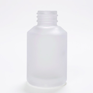 1 Oz Frosted Cylinder Slope Glass Bottle with 20-400 neck finish