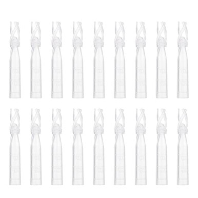 iplusmile 200pcs Laboratory Insert Pipes Transparent Tube Insert Pipes ...