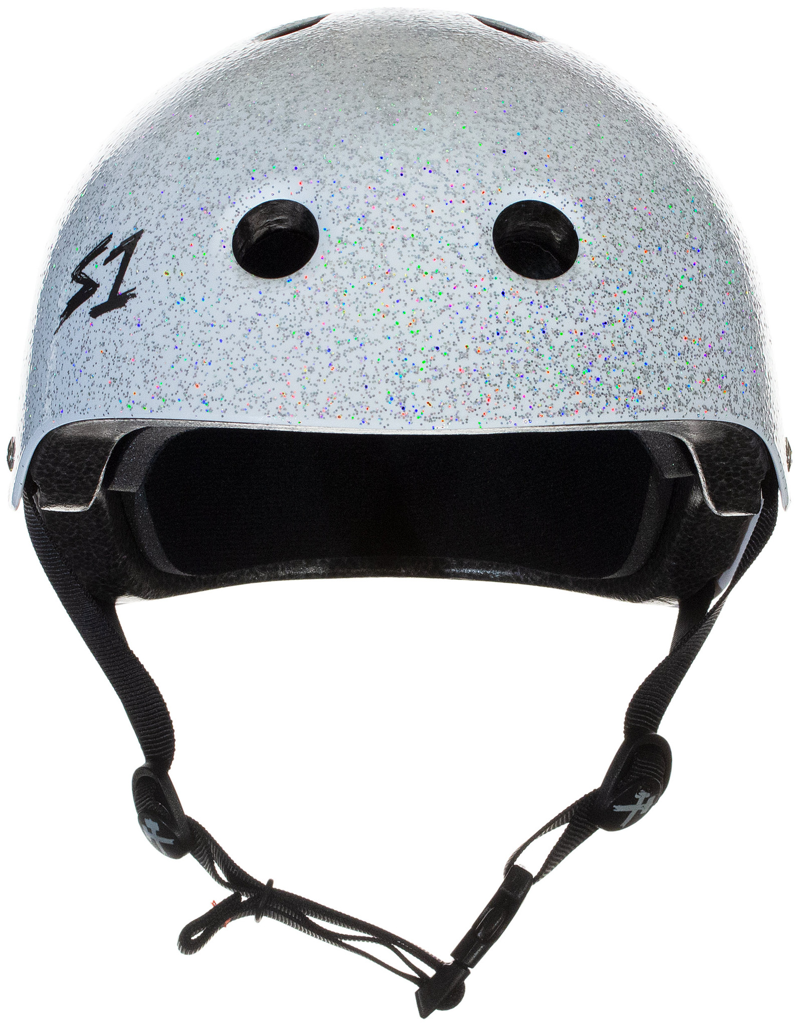 S1 Retro Lifer Helmet Silver Gloss Glitter Seaside Surf