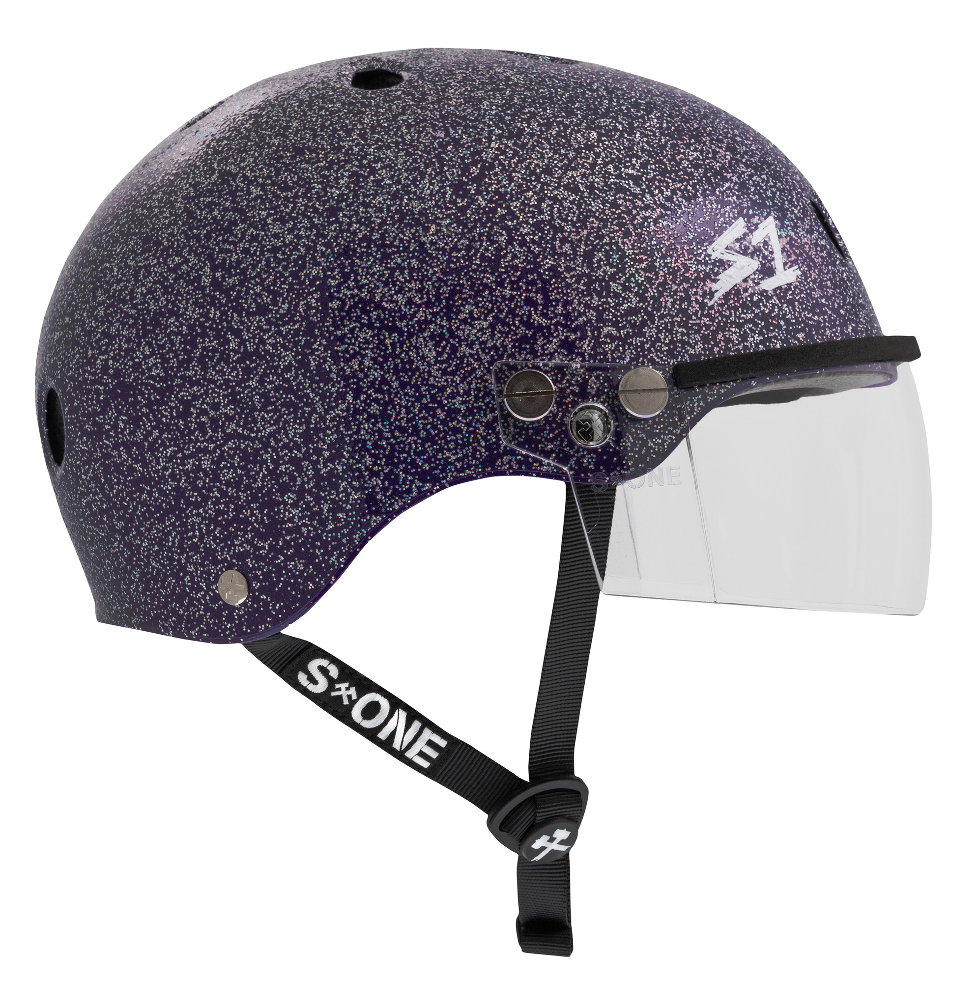 Purple Glitter Helmet | Roller Derby Helmet