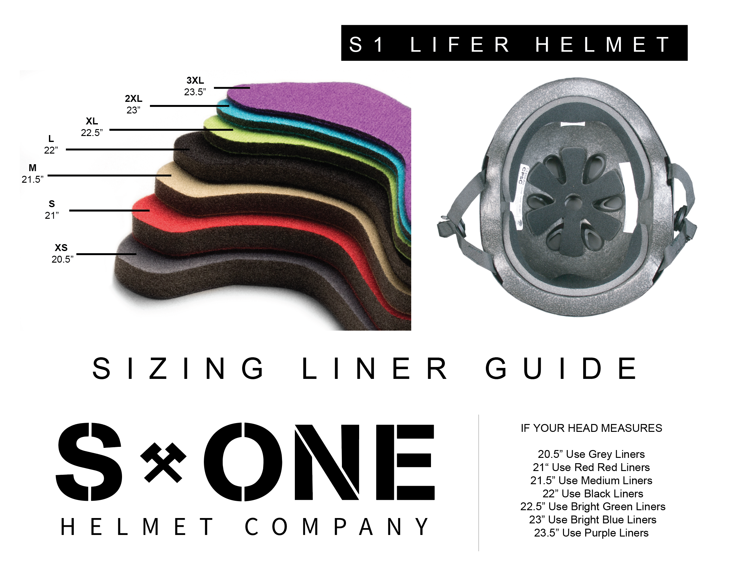 S1 Lifer Helmet | Helmet Sizing Instruction