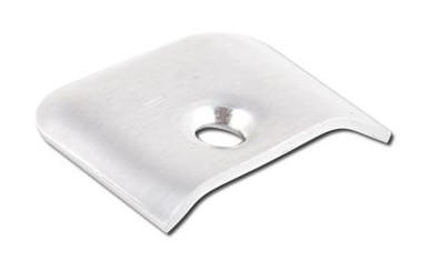 Side Molding End Cap; Mill; Aluminum; 10 Per Pack - Vintage Campers
