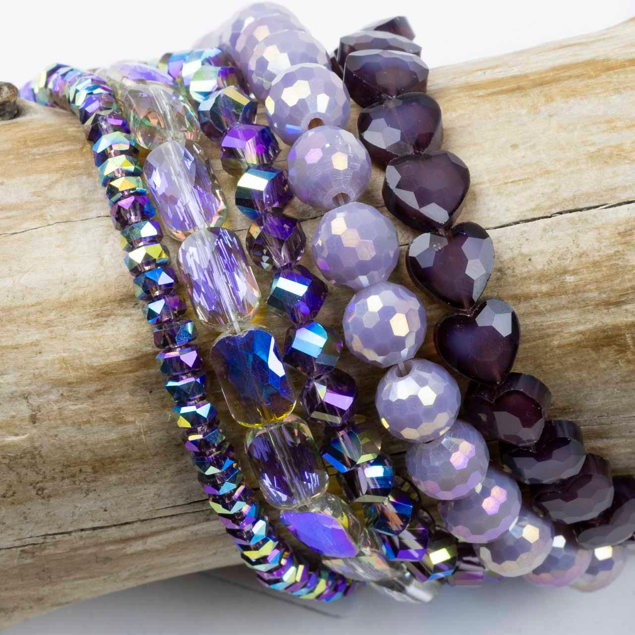 Mystic Mulberry Crystal Strand Designer Collection - Cherry Tree Beads