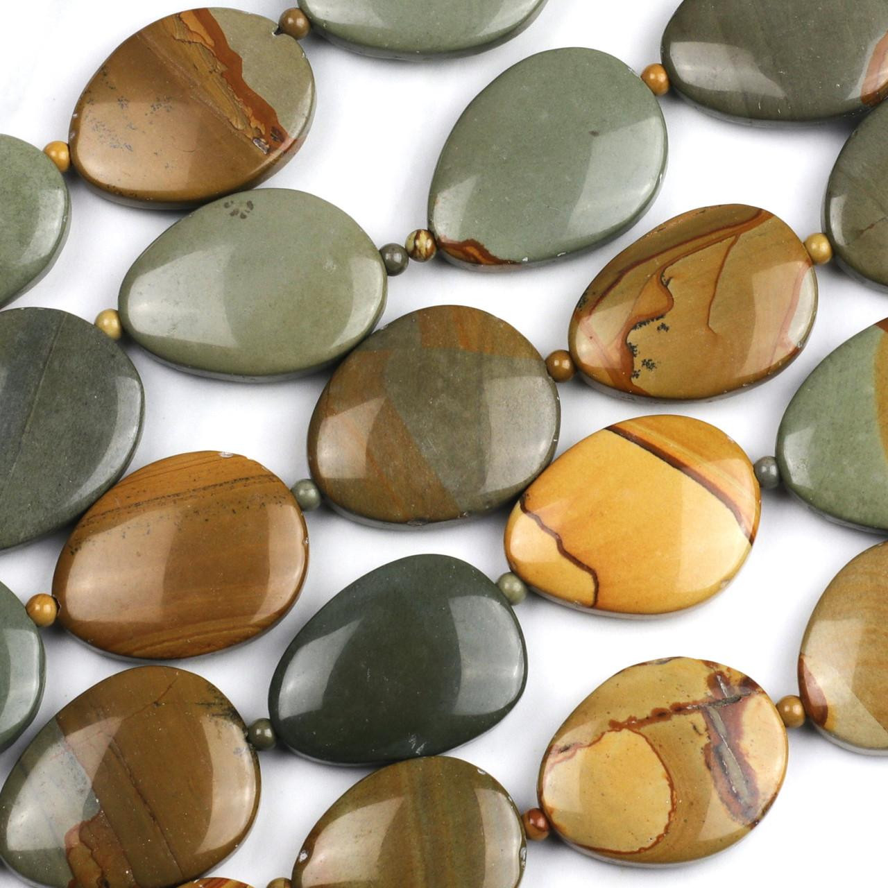 Beads - Beads - Gemstone Beads & Pendants - Wild Horse Picture Jasper ...