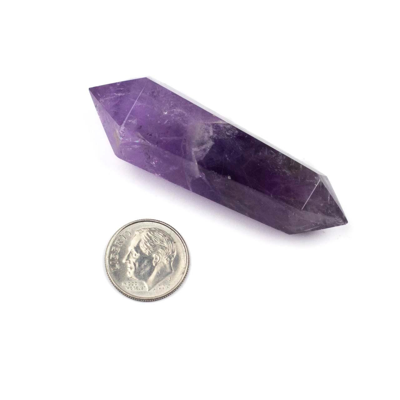 Amethyst Crystal Double Terminated Point Specimen - approx. 2-2.5", 1 piece