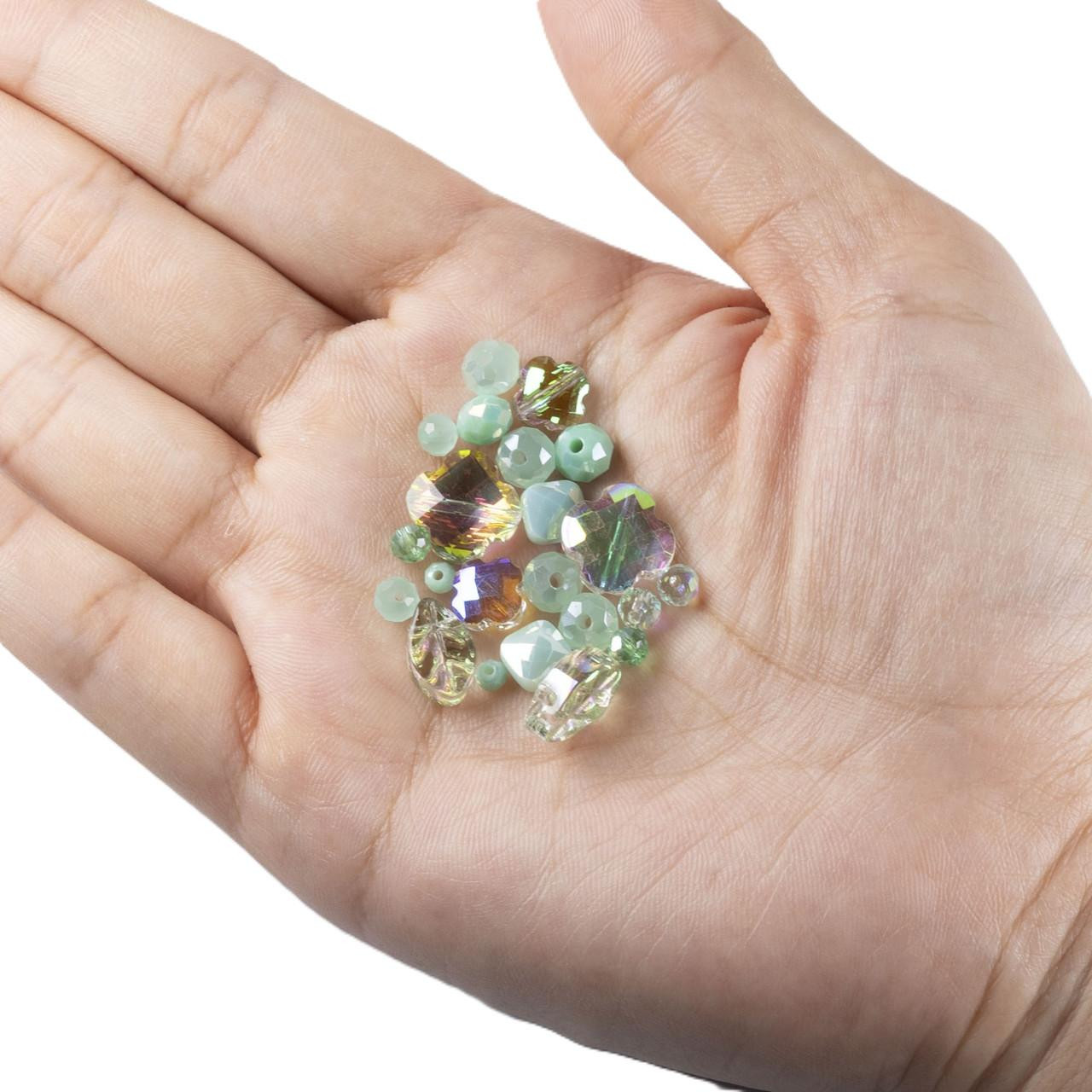 Mint Blossom Crystal Bead Designer Collection - Cherry Tree Beads