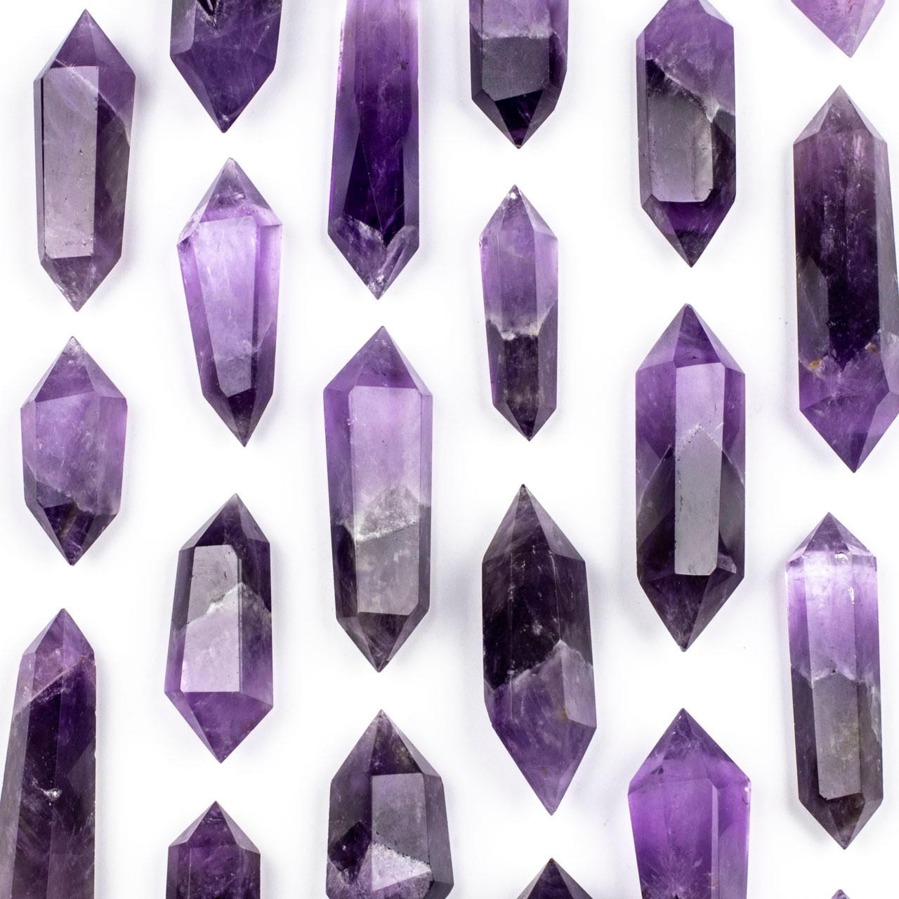 Amethyst Crystal Double Terminated Point Specimen - approx. 2-2.5", 1 piece