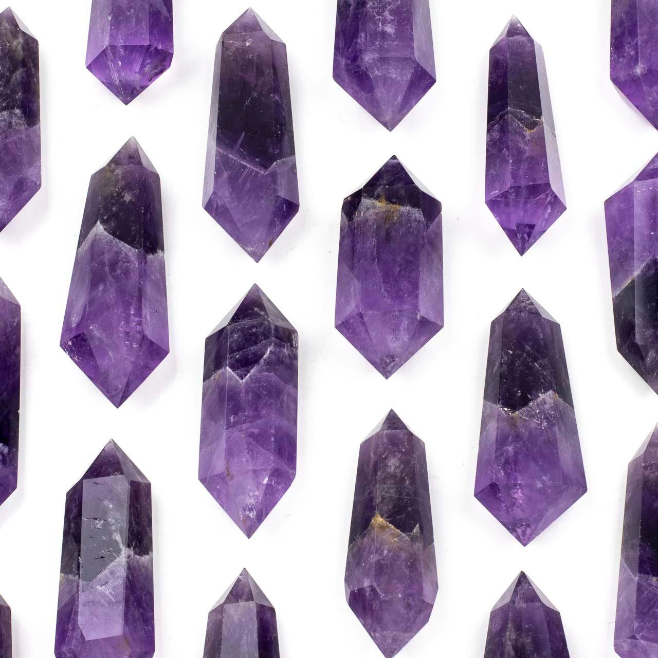 Amethyst Crystal Double Terminated Point Specimen - approx. 2-3" 1 piece