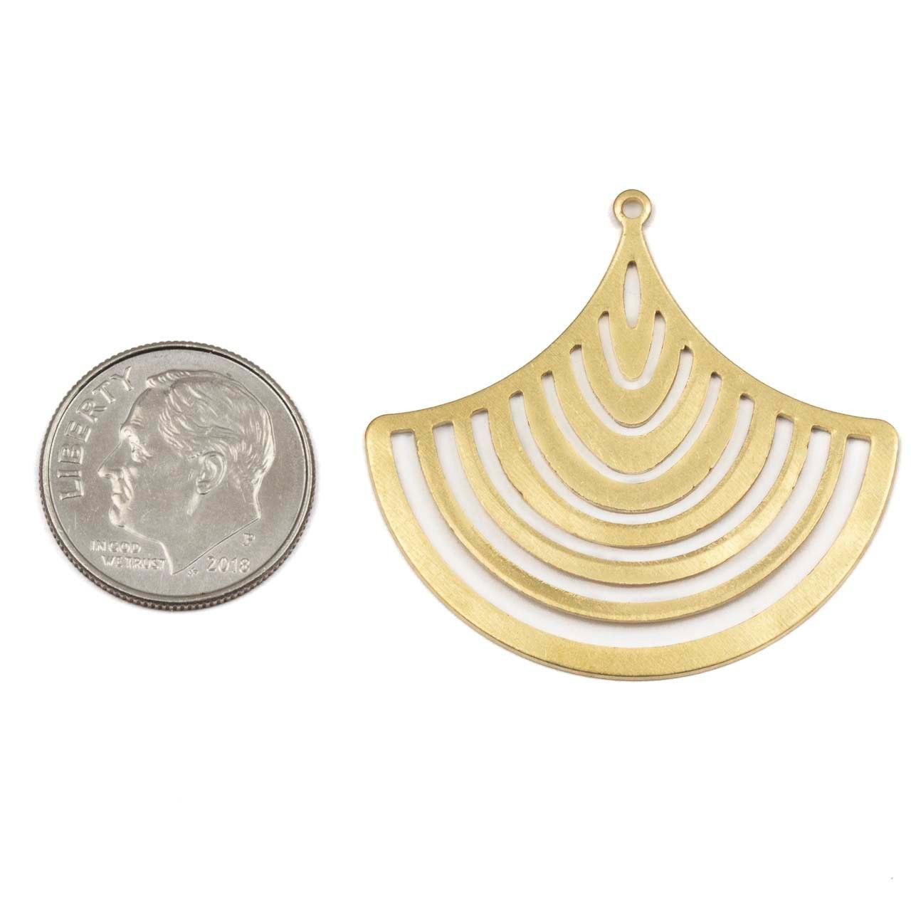 Raw Brass Components and Gemstone Drop Earring Kit - ekit-011