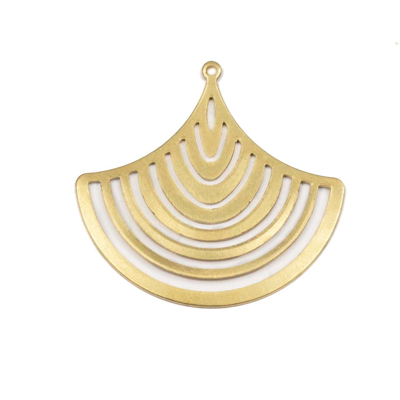 Raw Brass Components and Gemstone Drop Earring Kit - ekit-011