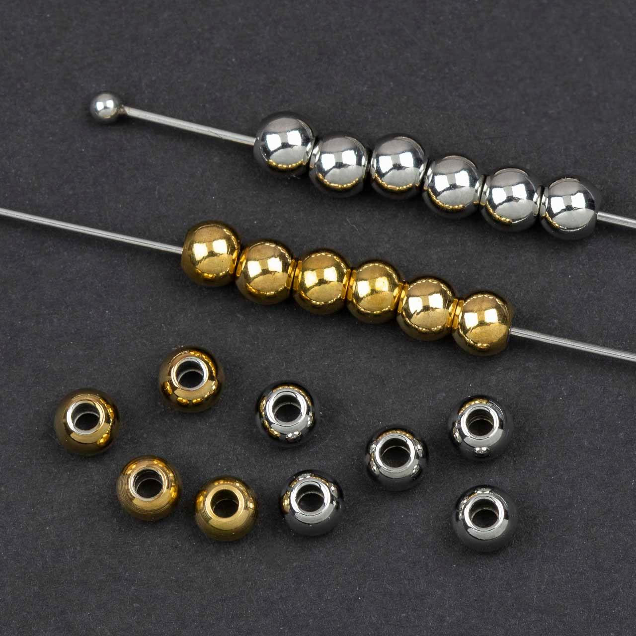 304 Stainless Steel 4mm Round Beads