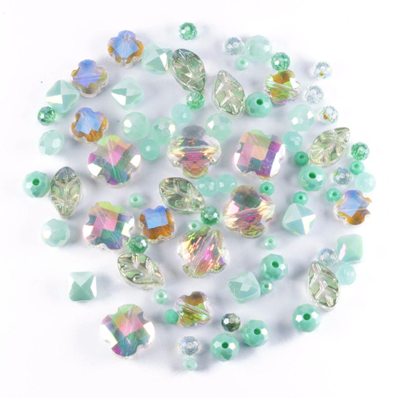 Mint Blossom Crystal Bead Designer Collection - Cherry Tree Beads