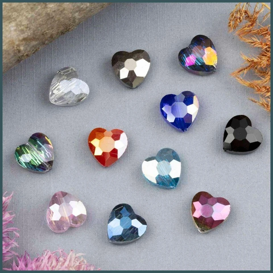 Crystal Beads - 8x10mm Faceted Rounded Teardrop, Aqua Blue with an AB ...