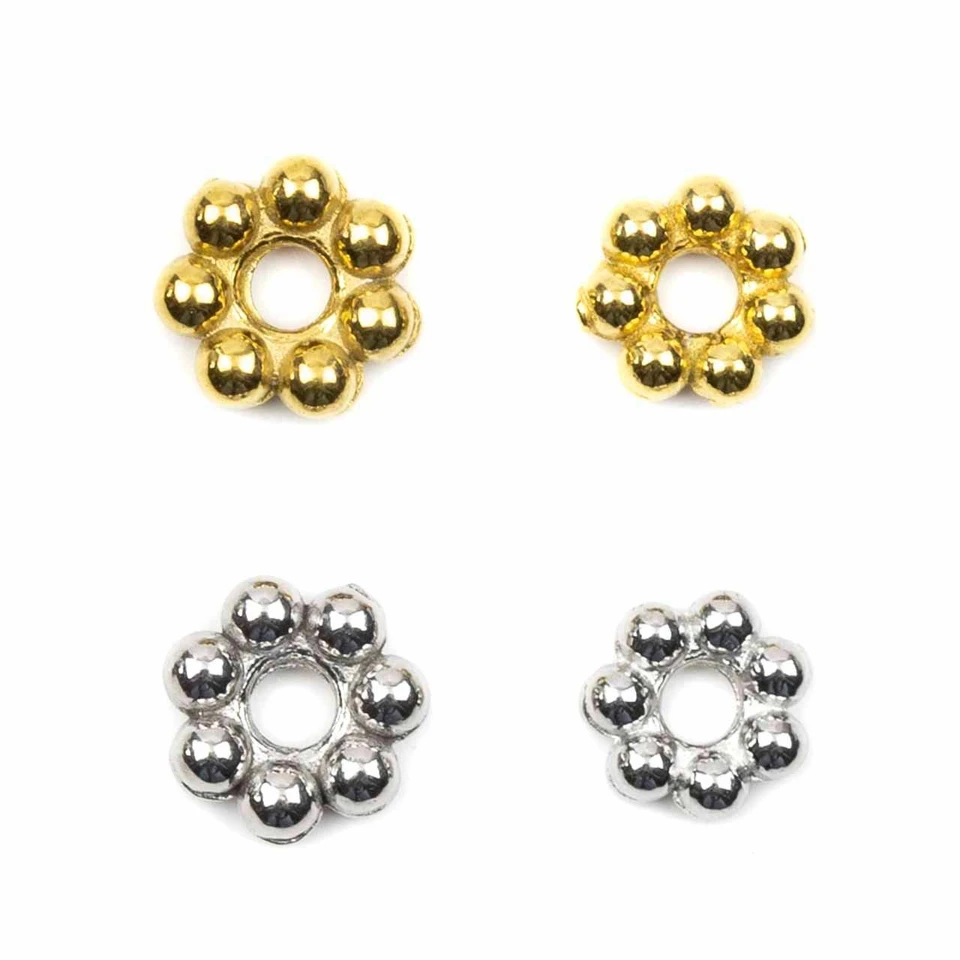 304 Stainless Steel 5mm Ridged Tube Spacer Beads - Cherry Tree Beads