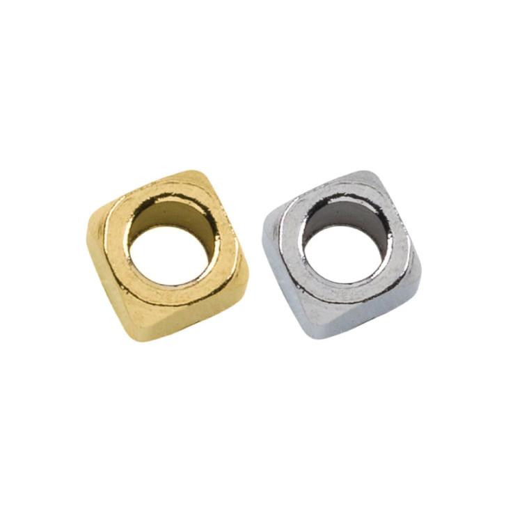 304 Stainless Steel 5mm Ridged Tube Spacer Beads - Cherry Tree Beads
