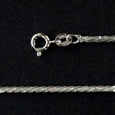 Sterling Silver 2mm Rope Chain Necklace - 18" AG126-300X-ZC