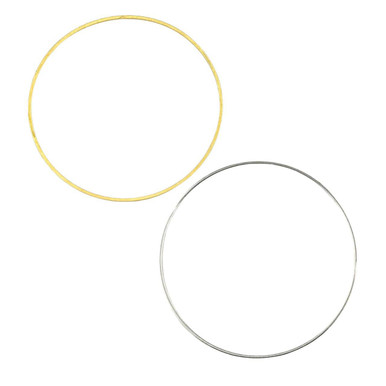 Brass 44mm Hoop Link Components - 6 per bag