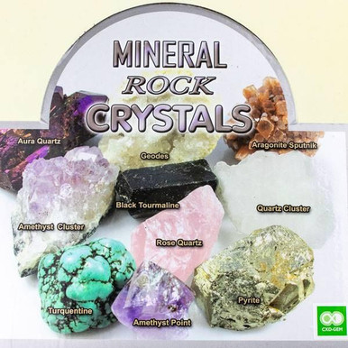 Assorted Box of Five Random Mineral Rock Crystals