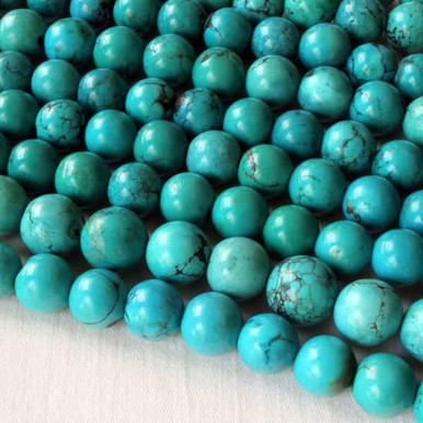 Natural Stabilized Turquoise 9-10mm Round