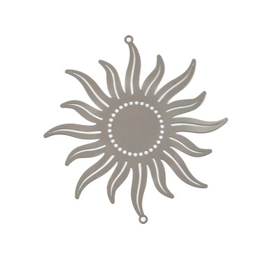 Silver Stainless Steel 69x83mm Sun Link Component - 1 per bag