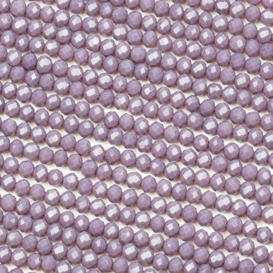 Crystal approx. 2x3mm Opaque French Violet Purple Faceted Rondelle ...