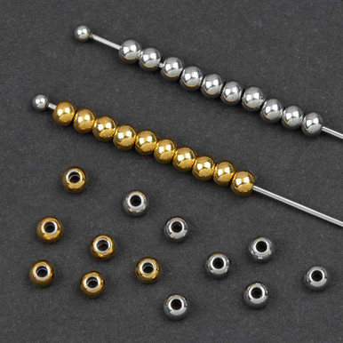 304 Stainless Steel 3mm Round Beads
