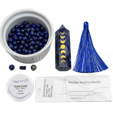 Celestial Blue Mala Designer Box Collection - Cherry Tree Beads