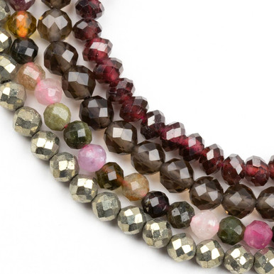 Wine & Iron Gemstone Bead Designer Strand Collection - Cherry Tree Beads