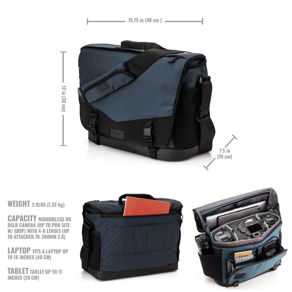 DNA 16 Pro Messenger Bag Blue, Rolling Bag (638-577) | Tenba