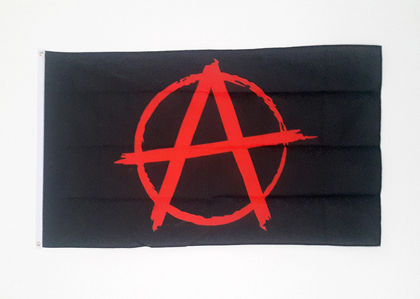 Anarchy RED (A) Anarchist flag - Calton Books (SP) Ltd