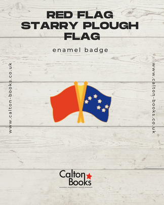 Red flag/Starry Plough flag enamel badge - Calton Books (SP) Ltd