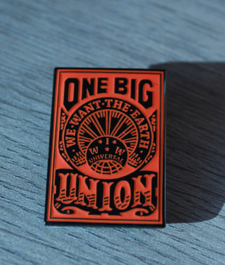 One Big Union IWW enamel Badge - Calton Books (SP) Ltd