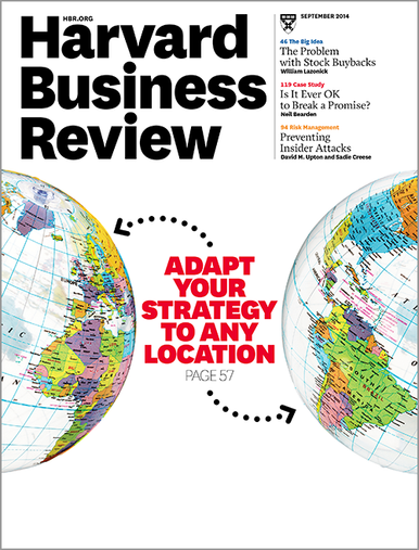 Harvard Business Review, September 2014
