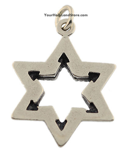 Silver Star of David Pendant - Your Holy Land Store