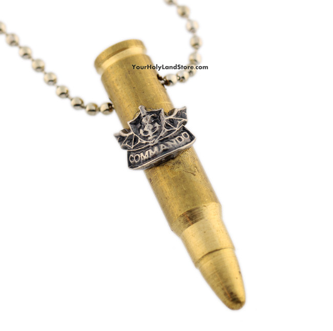 Israeli Army Commando Bullet Necklace - Your Holy Land Store