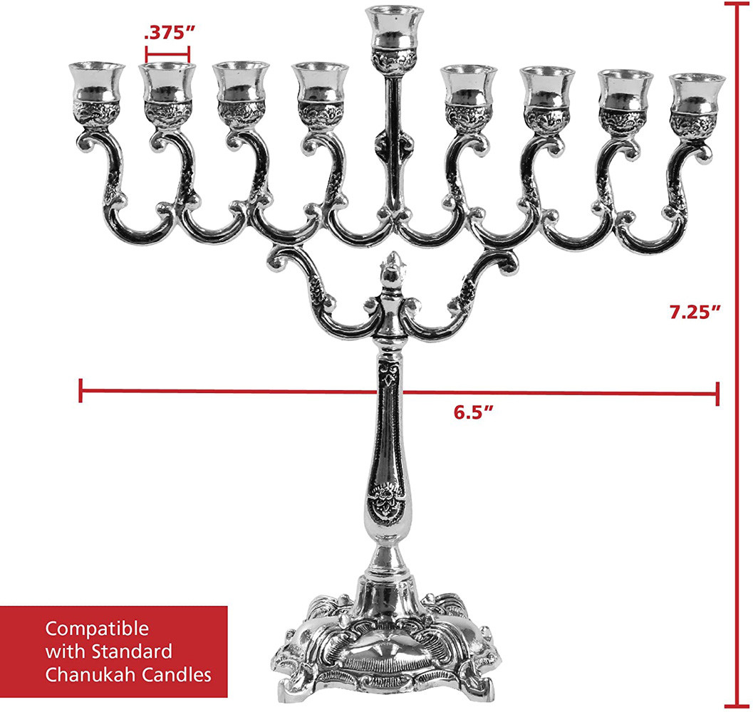 Silver Plated Menorah - Your Holy Land Store